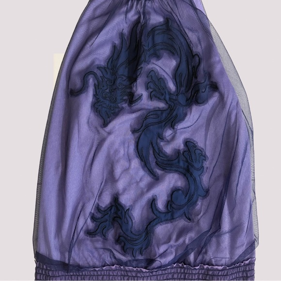 Vivienne Tam | Tops | Rare Vivienne Tam Dragon Mesh Top | Poshmark